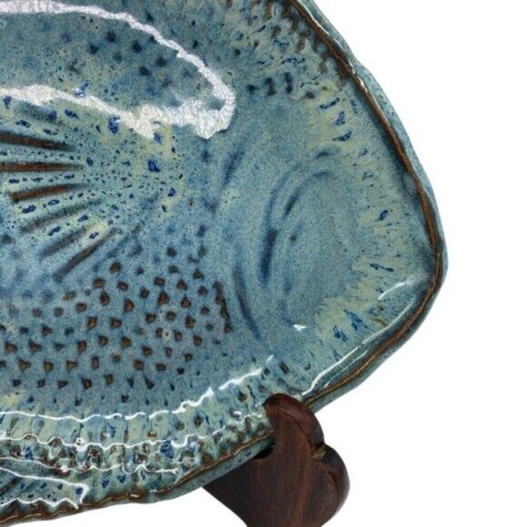 Accents | Studio Art Pottery Sushi Fish Plate | Poshmark